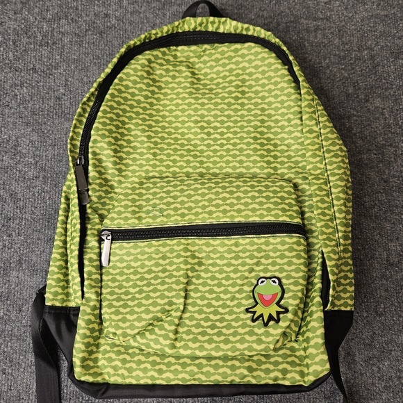 Disney | Bags | Disney Kermit The Frog Computer Backpack Kermit Eyes ...